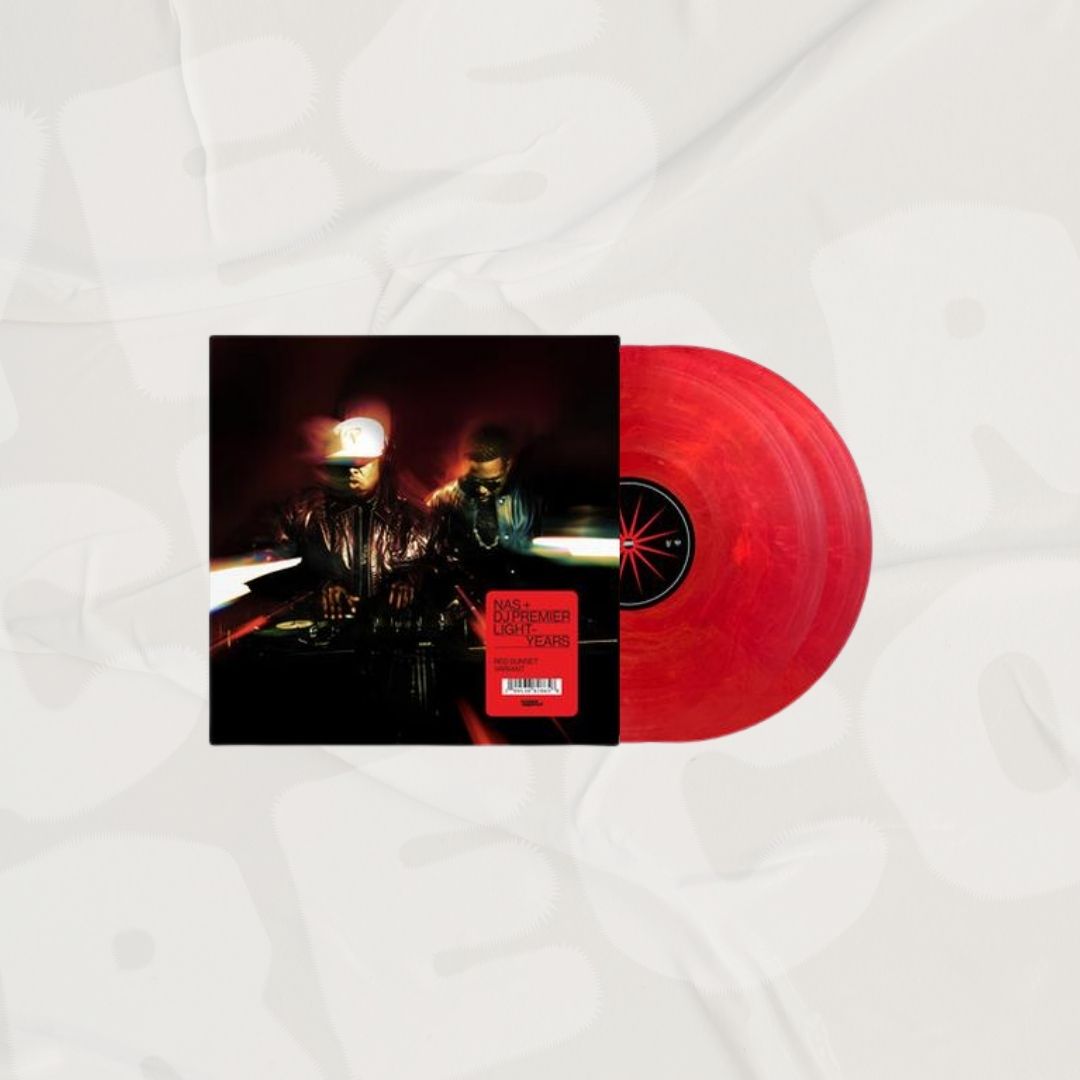 NAS & DJ PREMIER - Light-Years Red 2LP Coloured Vinyl Record
