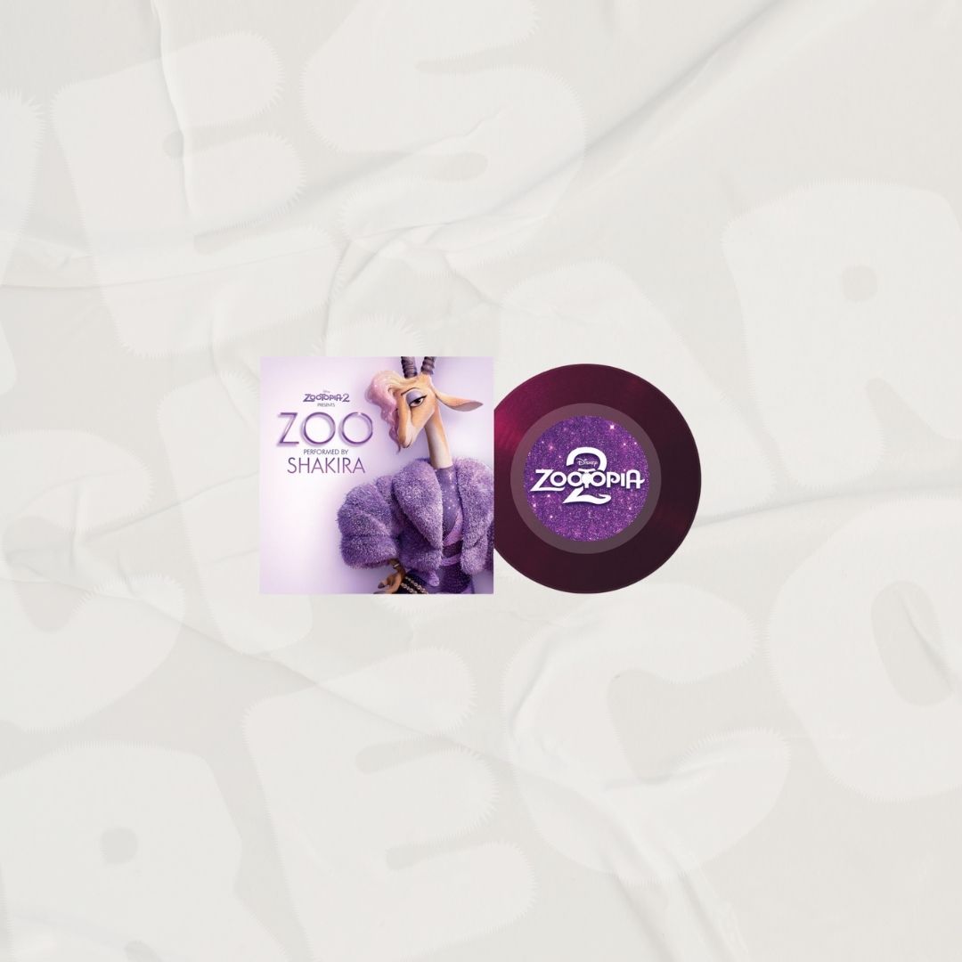 SHAKIRA - ZOO (FROM ZOOTOPIA 2) Purple Translucent Glitter 7” LP ...